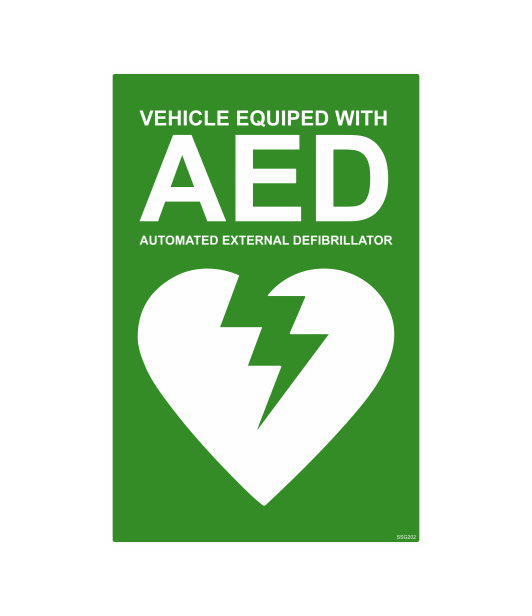 SSG202 - VEHICLE EQUIPPED WITH AED – Sticksafe