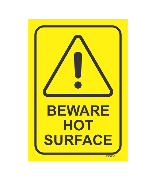 SSG236 - BEWARE HOT SURFACE – Sticksafe