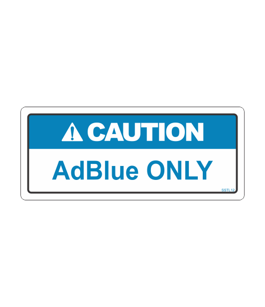 SSTL12 - CAUTION AdBLUE – Sticksafe