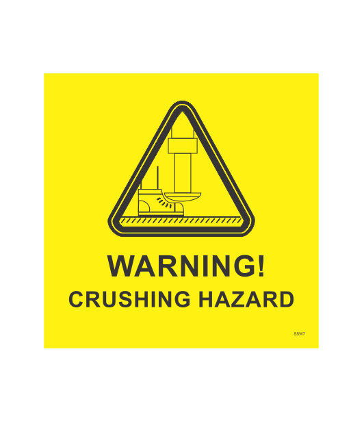 SSW7 - WARNING CRUSHING HAZARD – Sticksafe