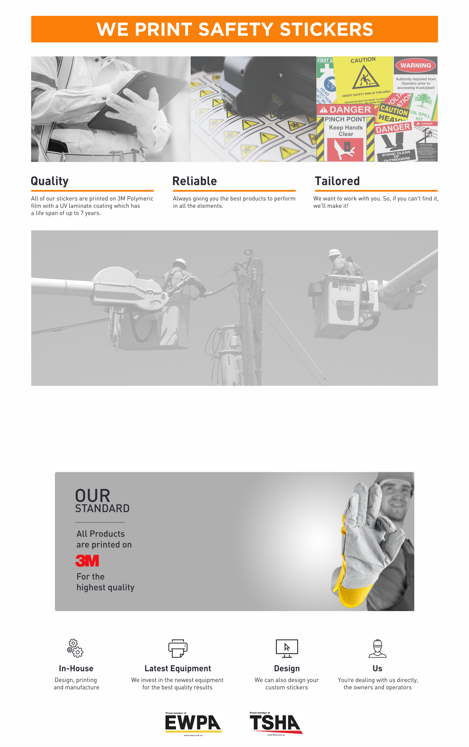 Safety & Warning Stickers for Trucks, EWP's, Machinery & Vehicles ...